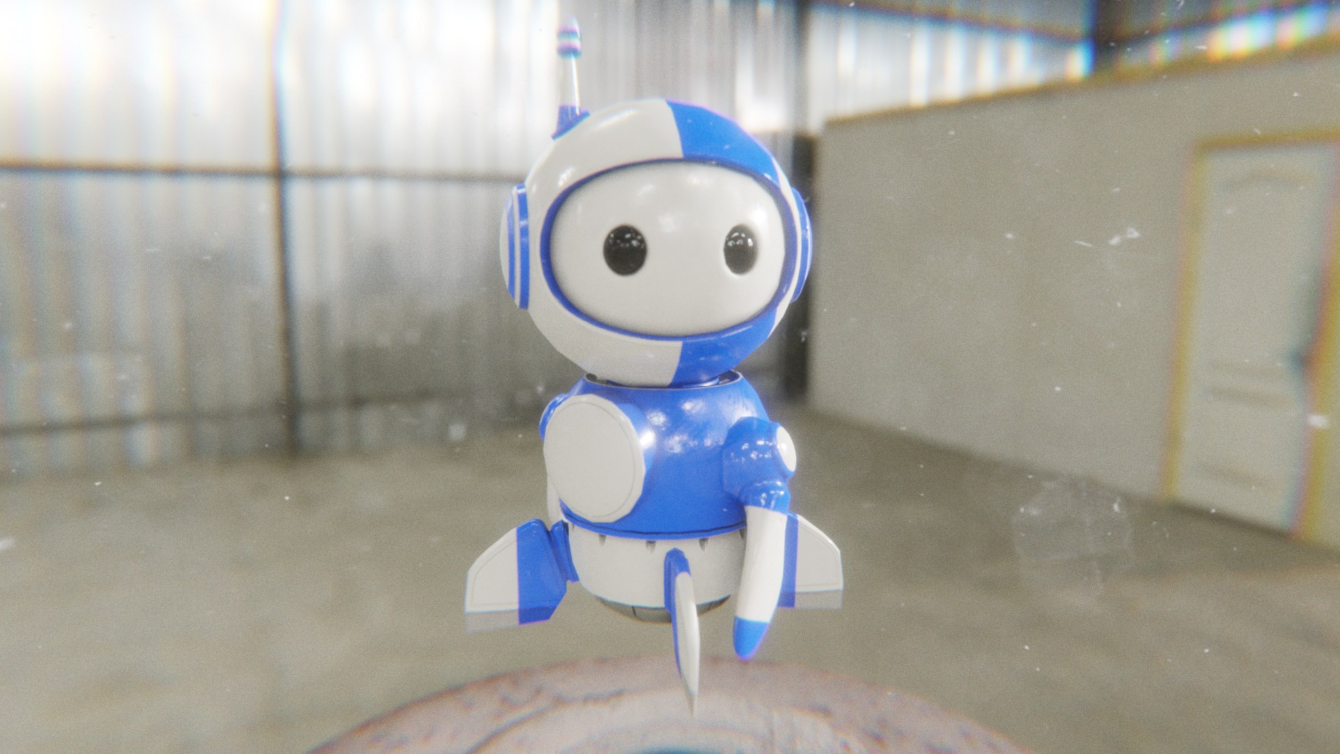 Retrobot Classic Blue Version - Technology Mascot - App And Game Ready ...