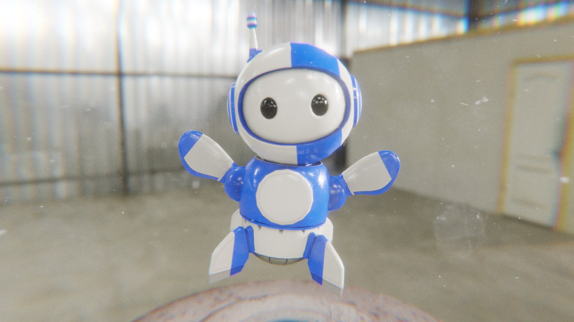 Retrobot Classic Blue Version - Technology Mascot - App And Game Ready ...
