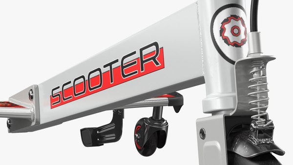 PowerWing Scooter Gray Red 3D - TurboSquid 1722916