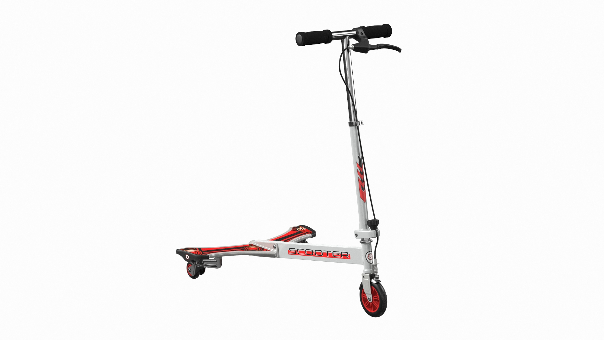 PowerWing Scooter Gray Red 3D - TurboSquid 1722916