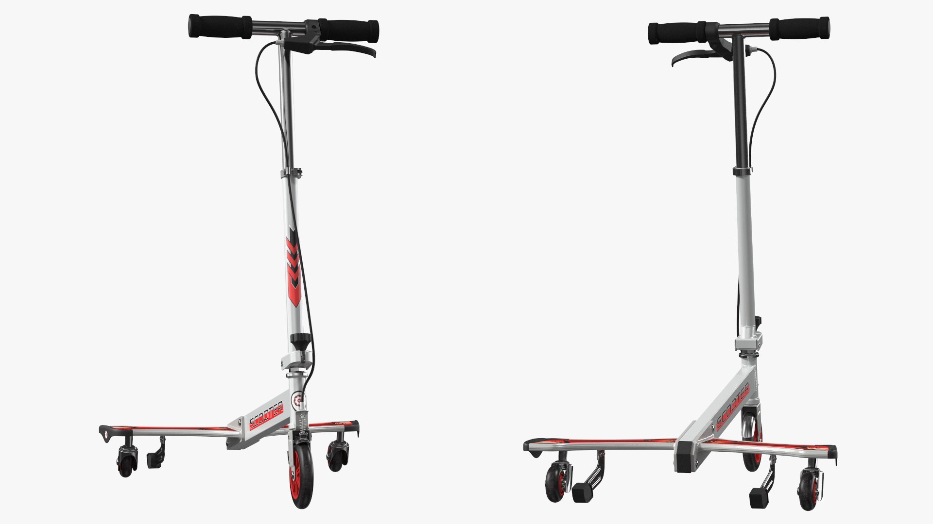 PowerWing Scooter Gray Red 3D - TurboSquid 1722916