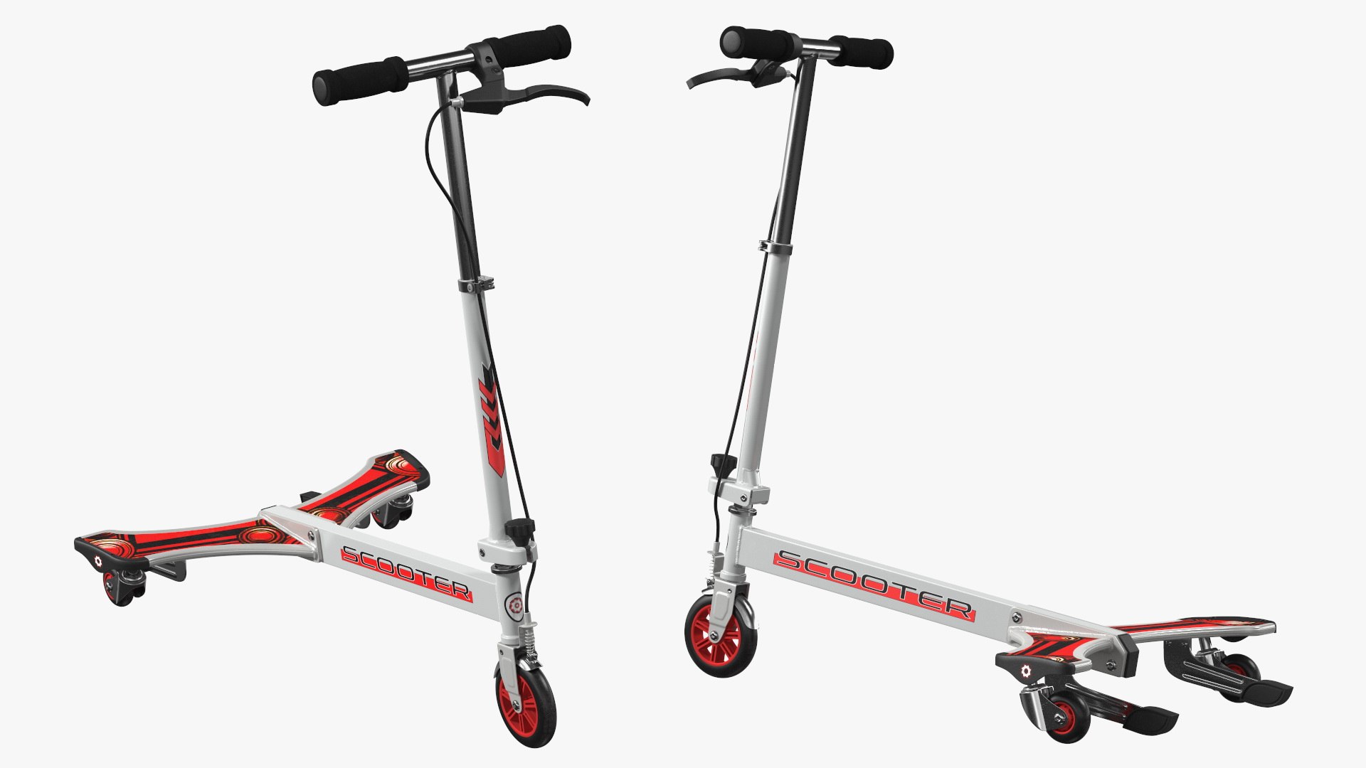 PowerWing Scooter Gray Red 3D - TurboSquid 1722916
