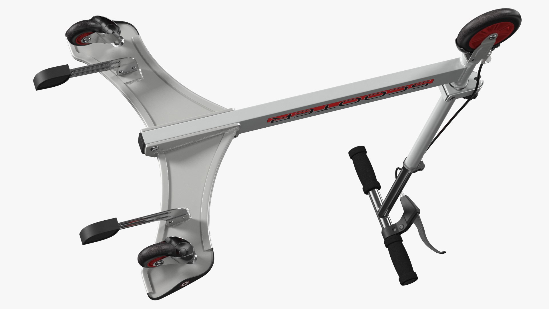 PowerWing Scooter Gray Red 3D - TurboSquid 1722916