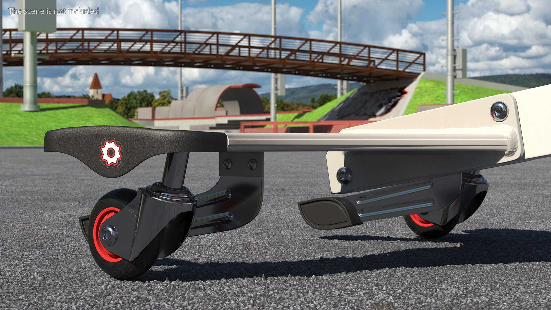 PowerWing Scooter Gray Red 3D - TurboSquid 1722916