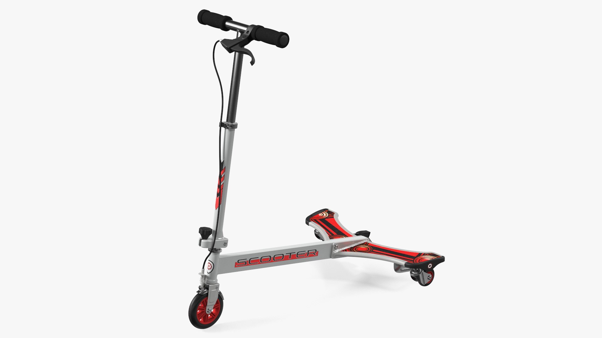 PowerWing Scooter Gray Red 3D - TurboSquid 1722916