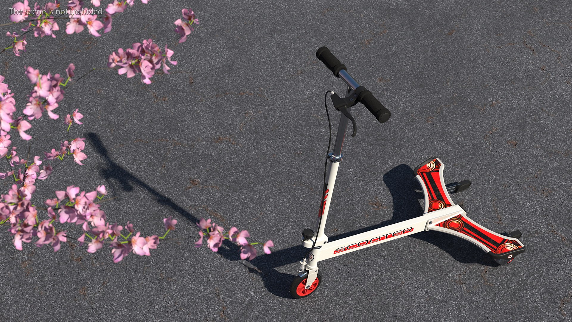 PowerWing Scooter Gray Red 3D - TurboSquid 1722916