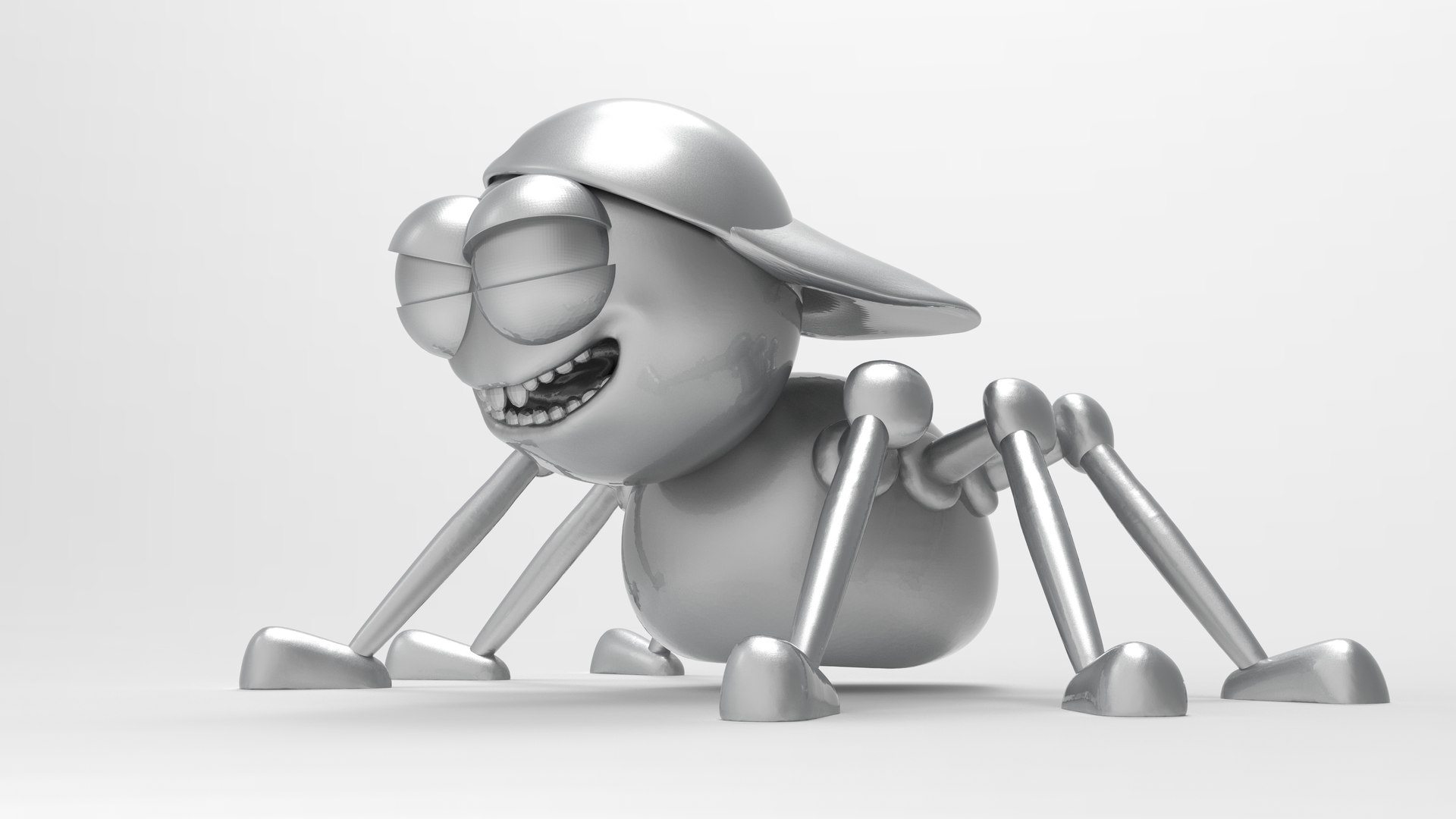 3D Cute Spider Robot Character print - TurboSquid 1896891