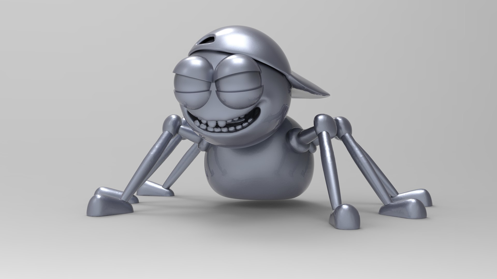 3D Cute Spider Robot Character print - TurboSquid 1896891