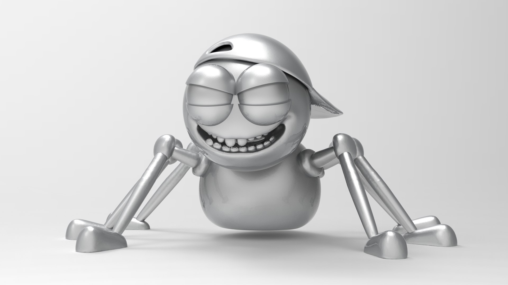 3D Cute Spider Robot Character print - TurboSquid 1896891