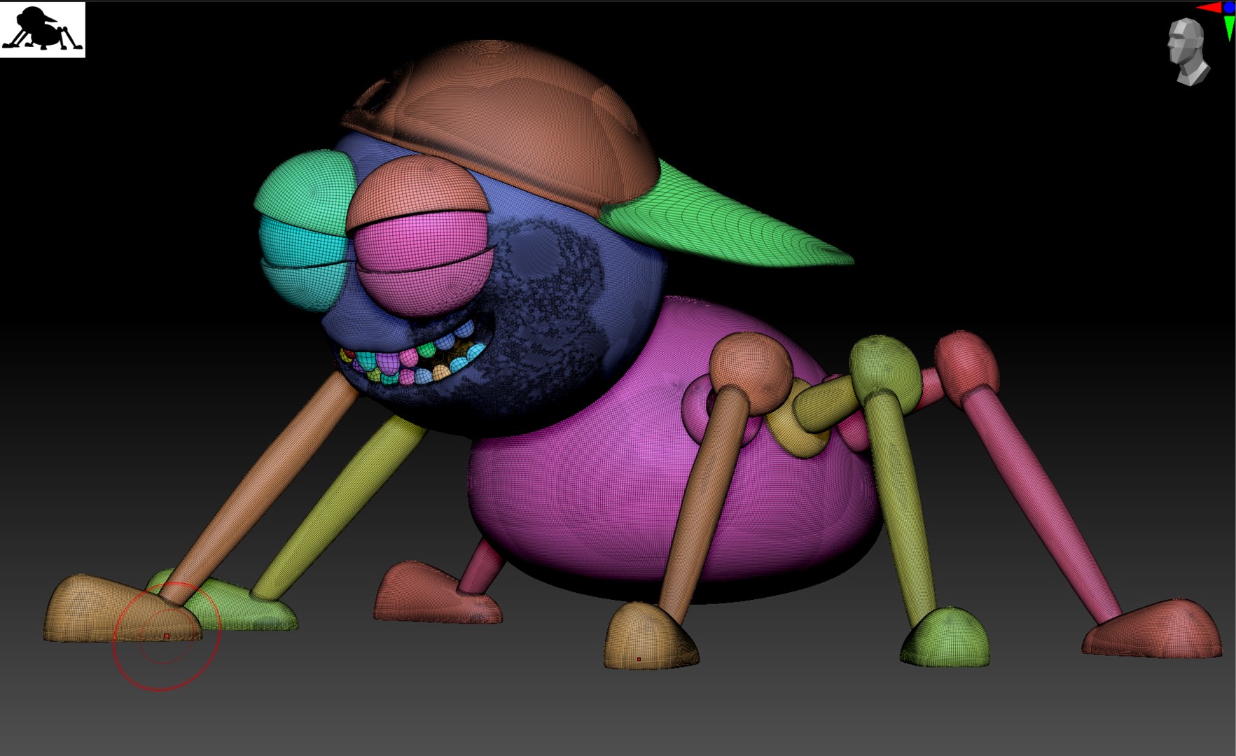 3D Cute Spider Robot Character print - TurboSquid 1896891