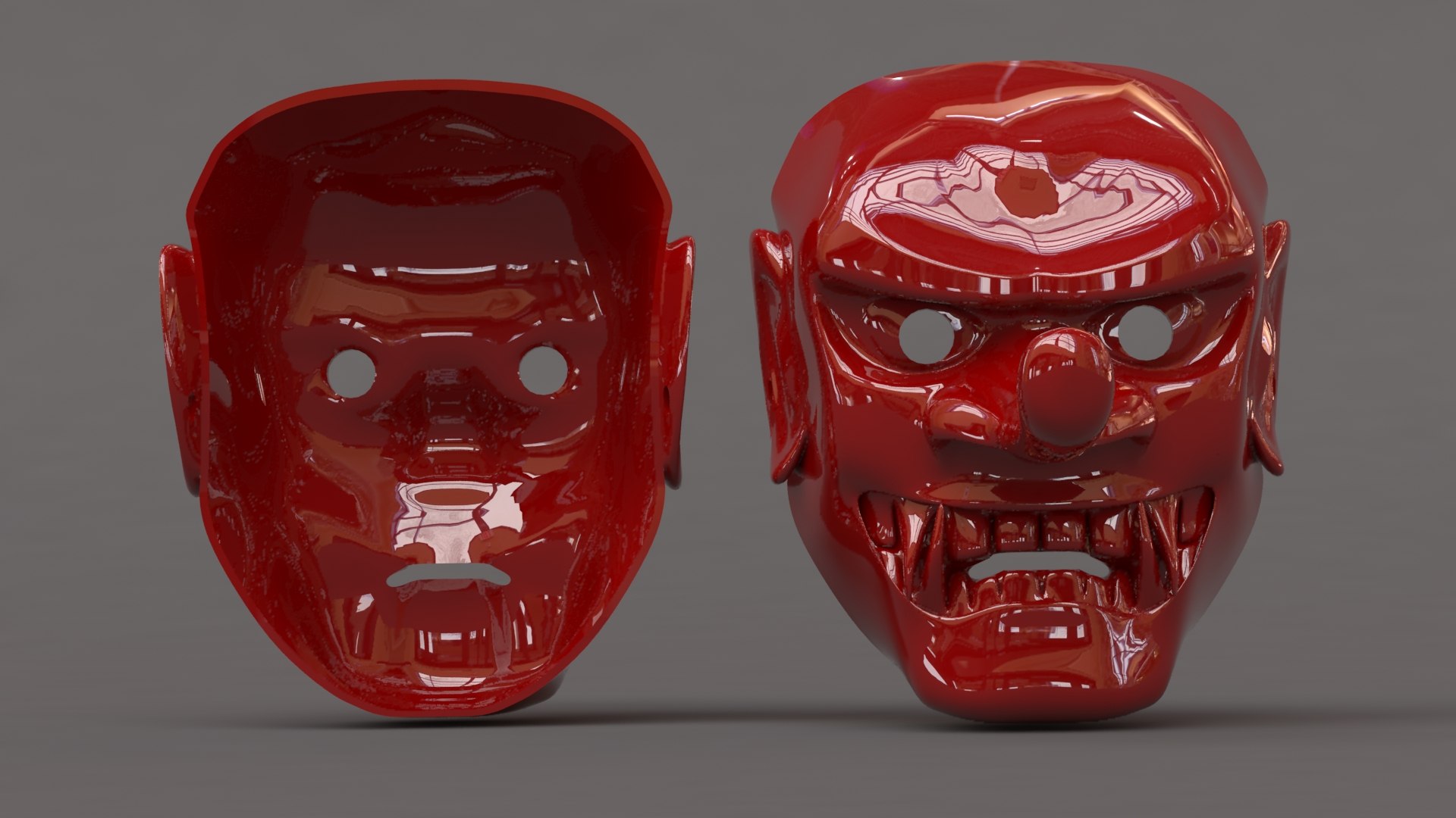 3D Japanese Samurai Long Nose - TurboSquid 1215441