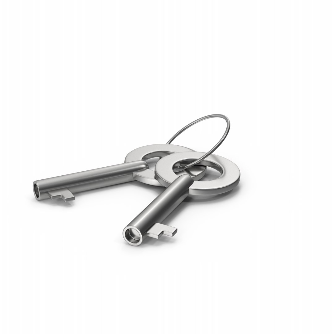 Silver Handcuff Keys 3D Model - TurboSquid 2156534