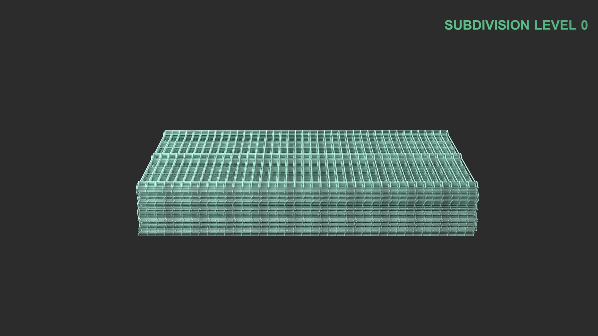 3D Model Stacked Fence Mesh - TurboSquid 2318862