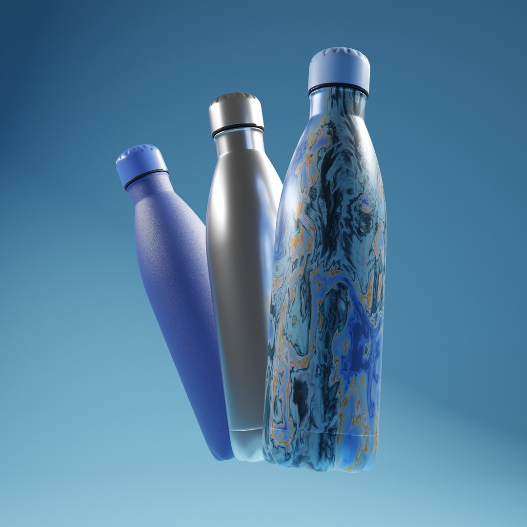 Hydro Flask Water Bottle 3D Model - TurboSquid 1965929