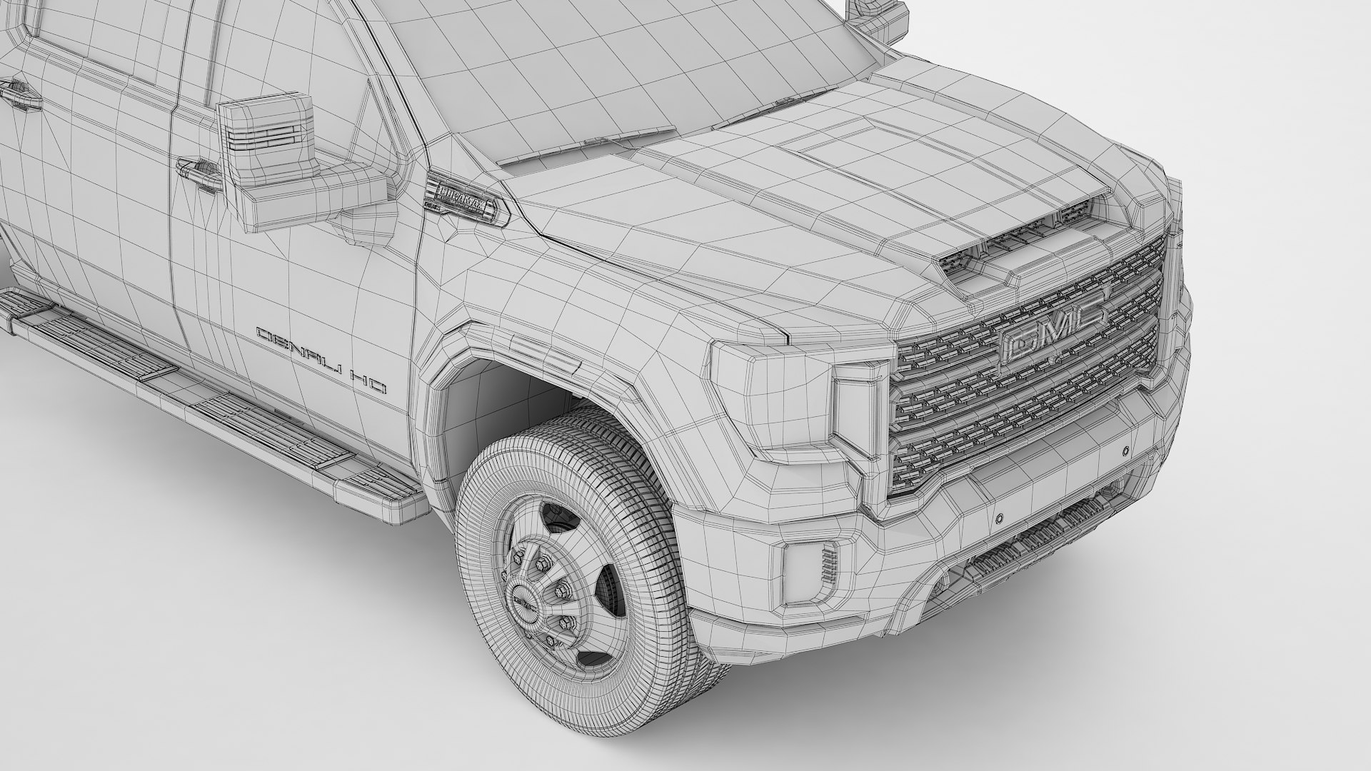 GMC SIERRA HD DENALI 2020 Chassis 04 3D - TurboSquid 2001509