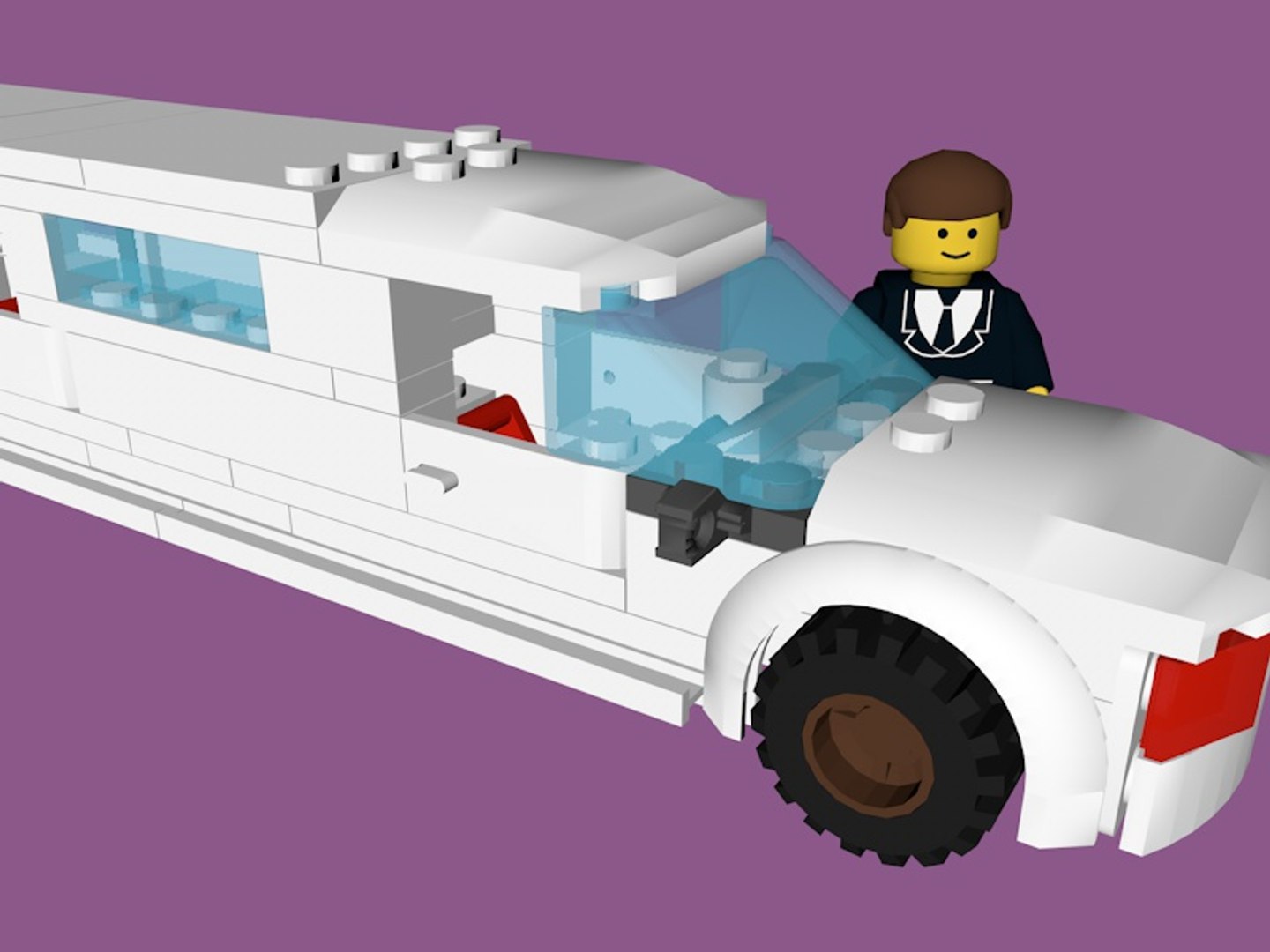 Lego Limo 3d Model