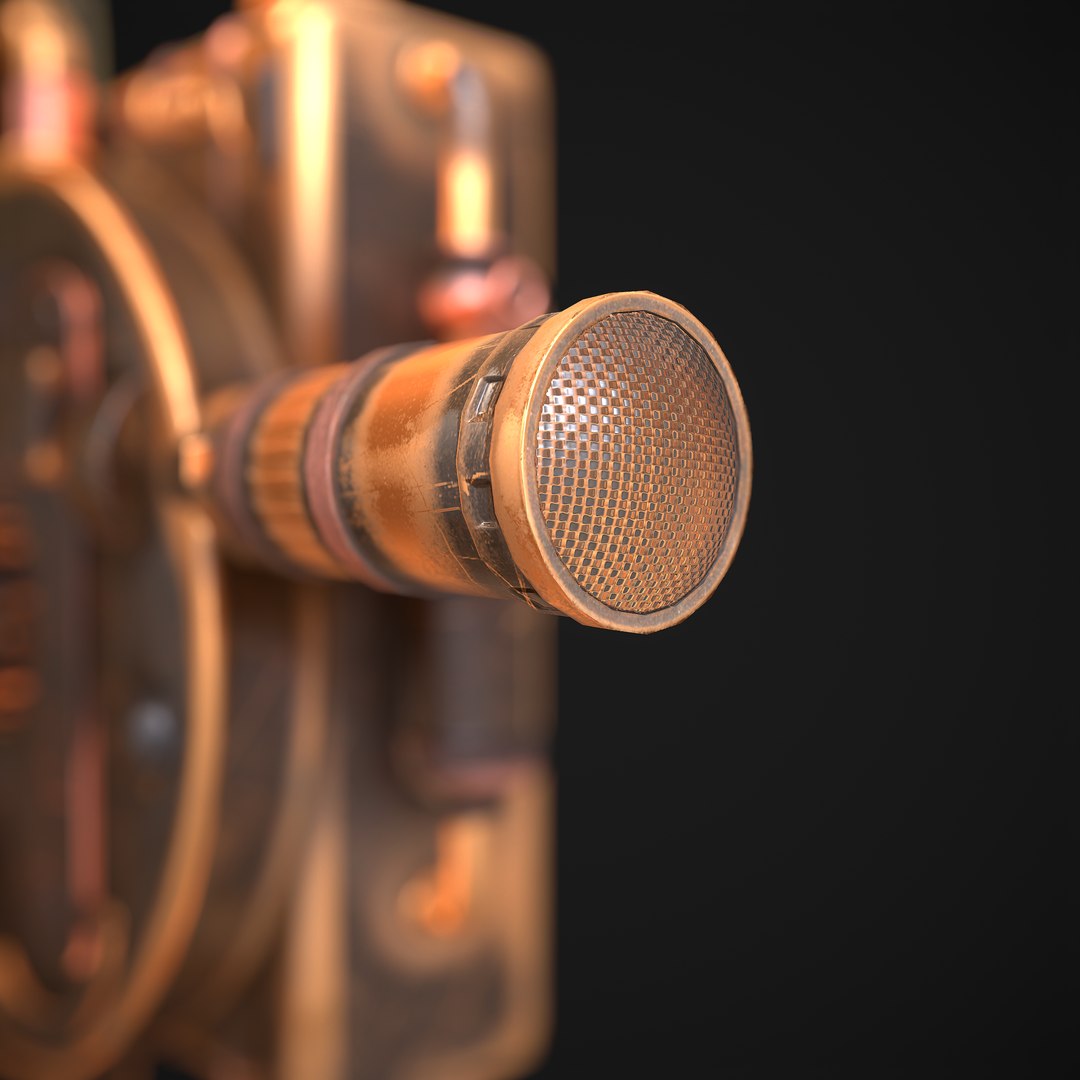 Steampunk projector 3D - TurboSquid 1555110