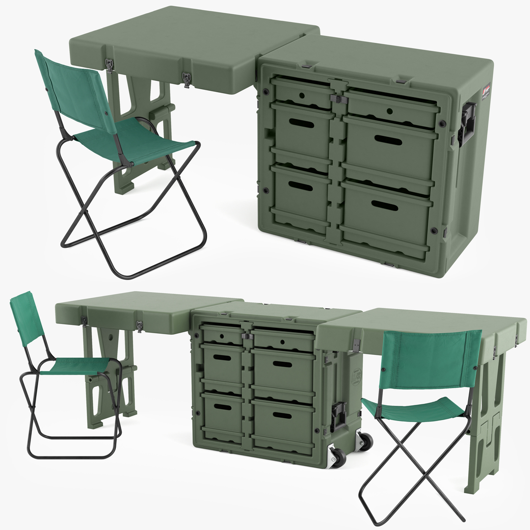 3D Hardigg Field Desks model - TurboSquid 1844578