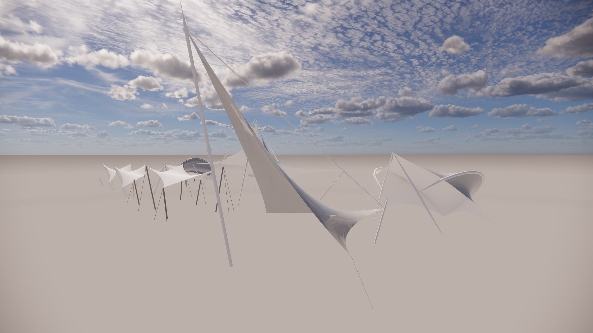 3D Tensile Structures Collection -A14 Model - TurboSquid 2385660