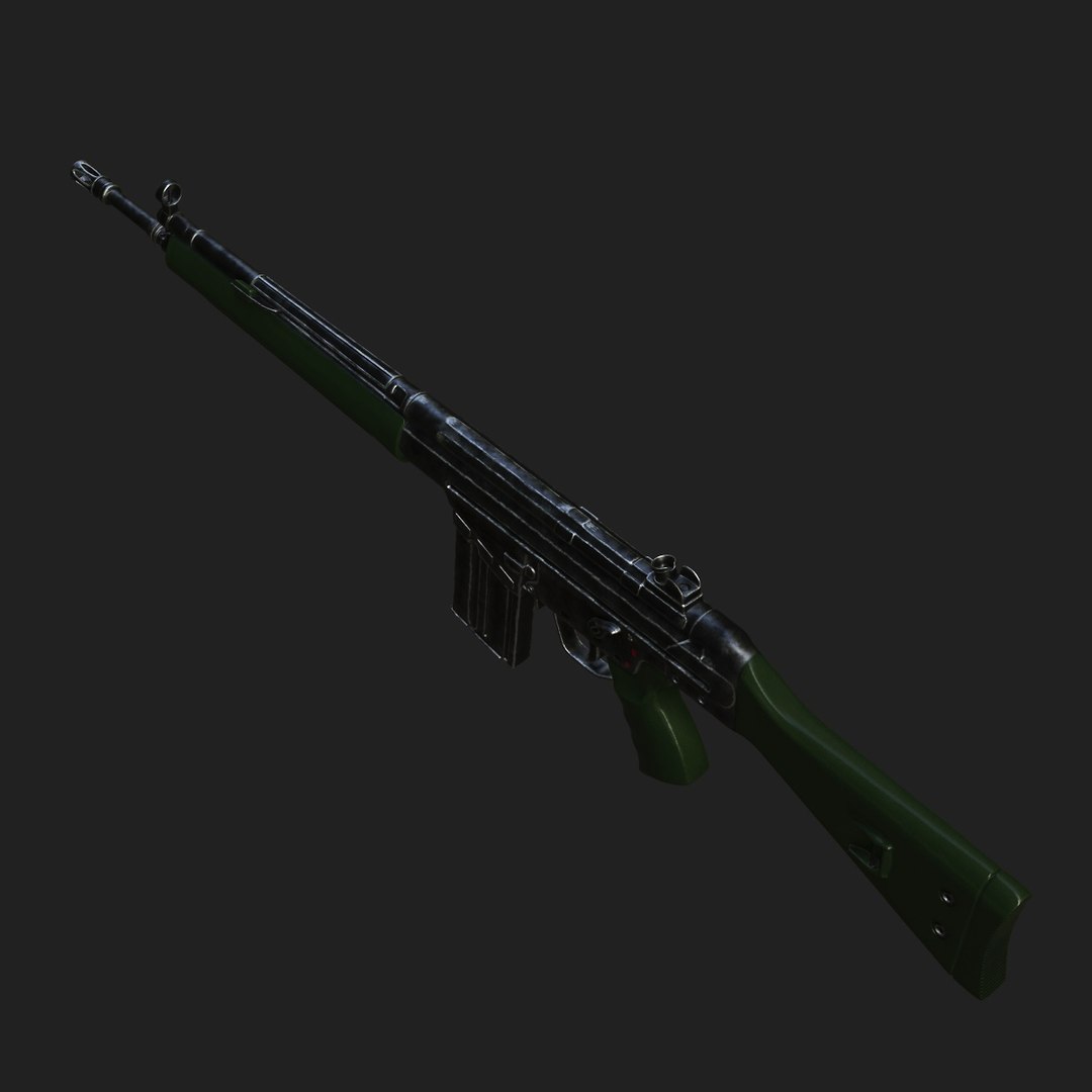 Hk G3a3 Rifle 3d Model