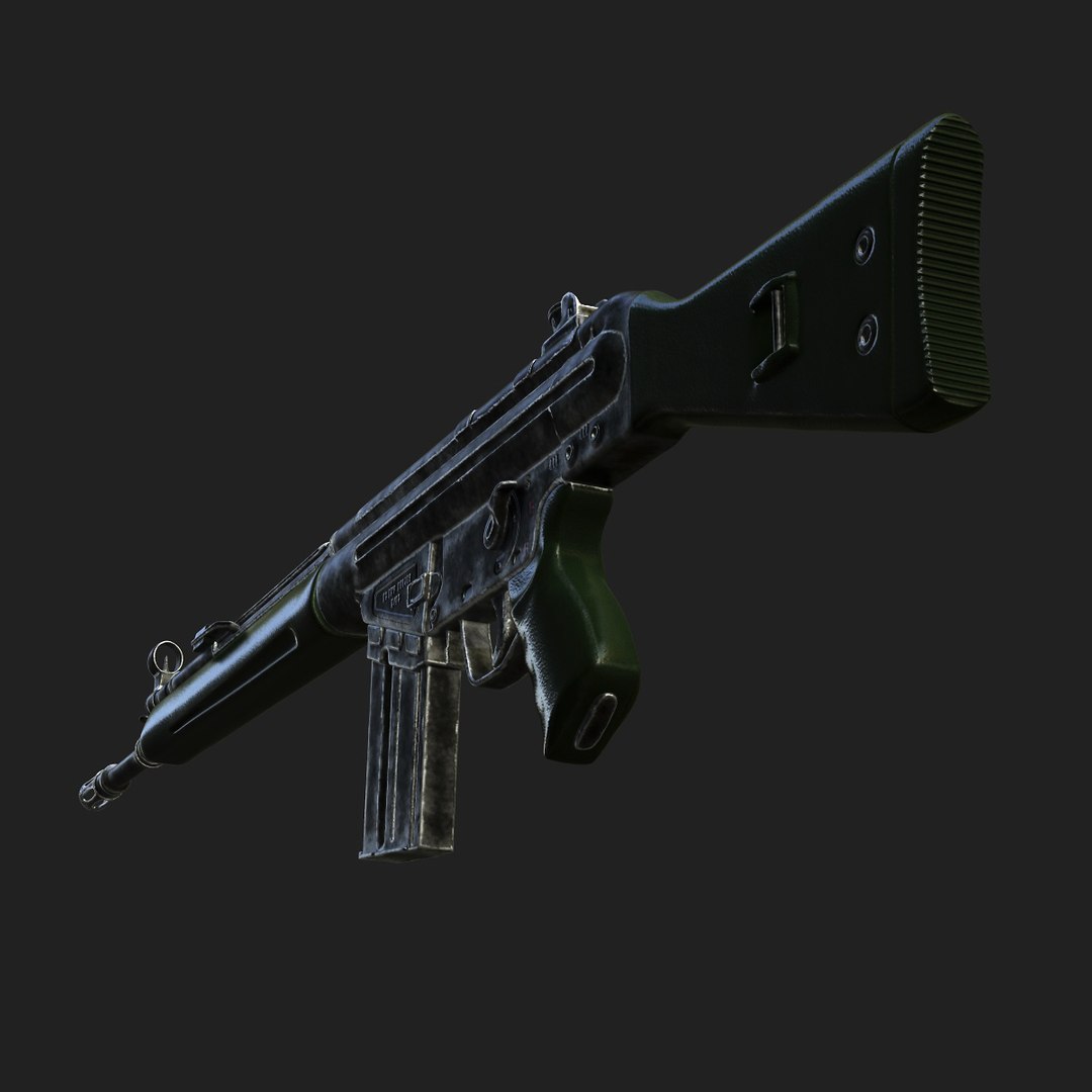 Hk G3a3 Rifle 3d Model