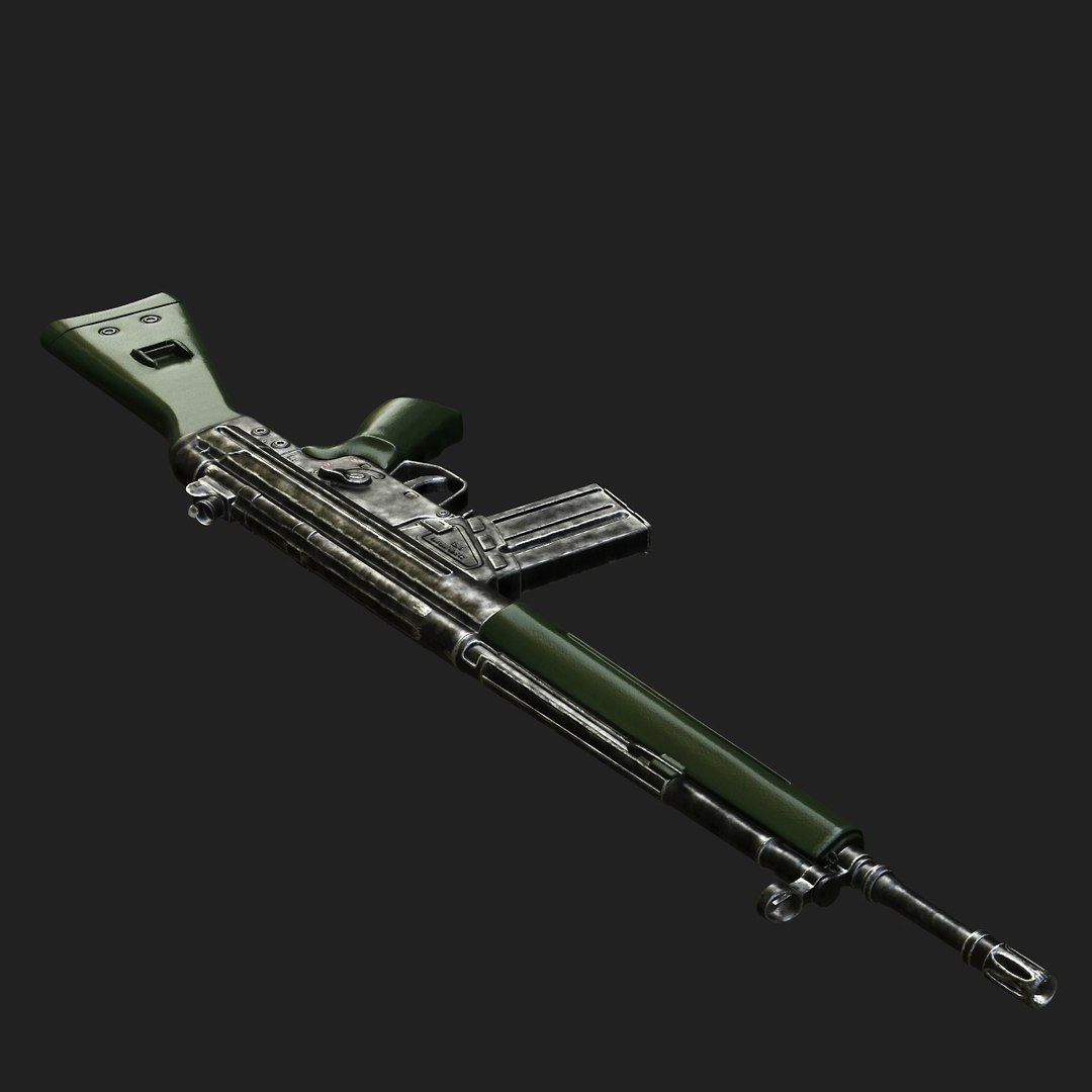 hk g3a3 rifle 3d model