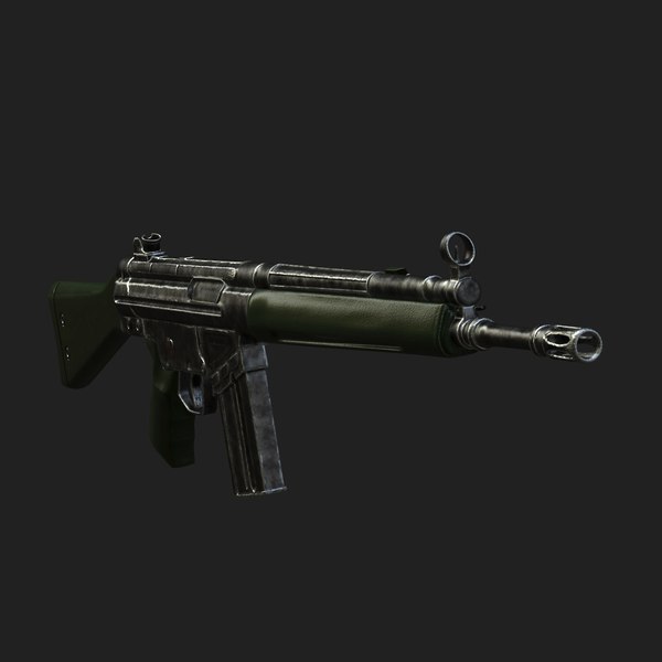 hk g3a3 rifle 3d model