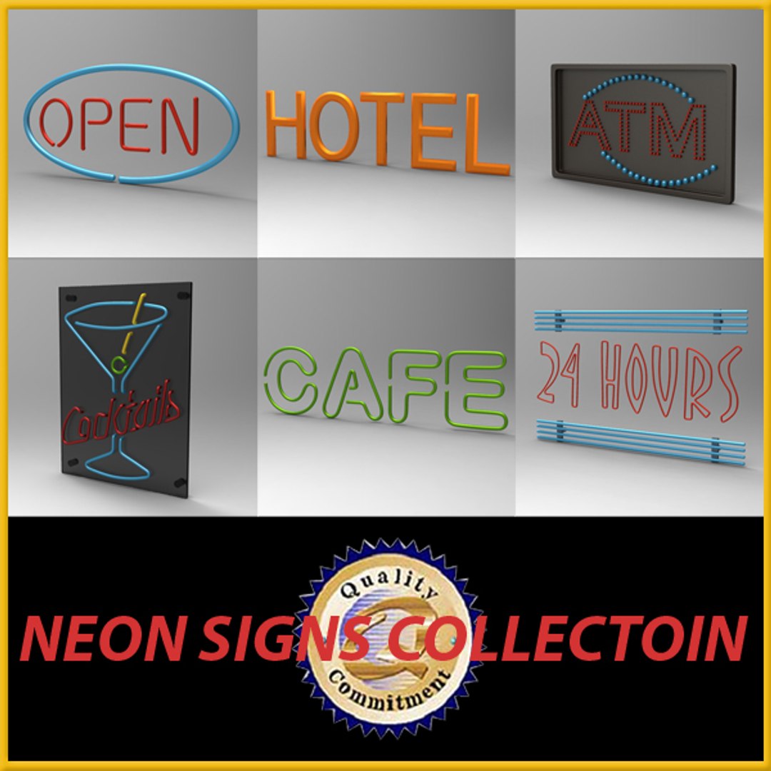 Neon Sign 3d Max