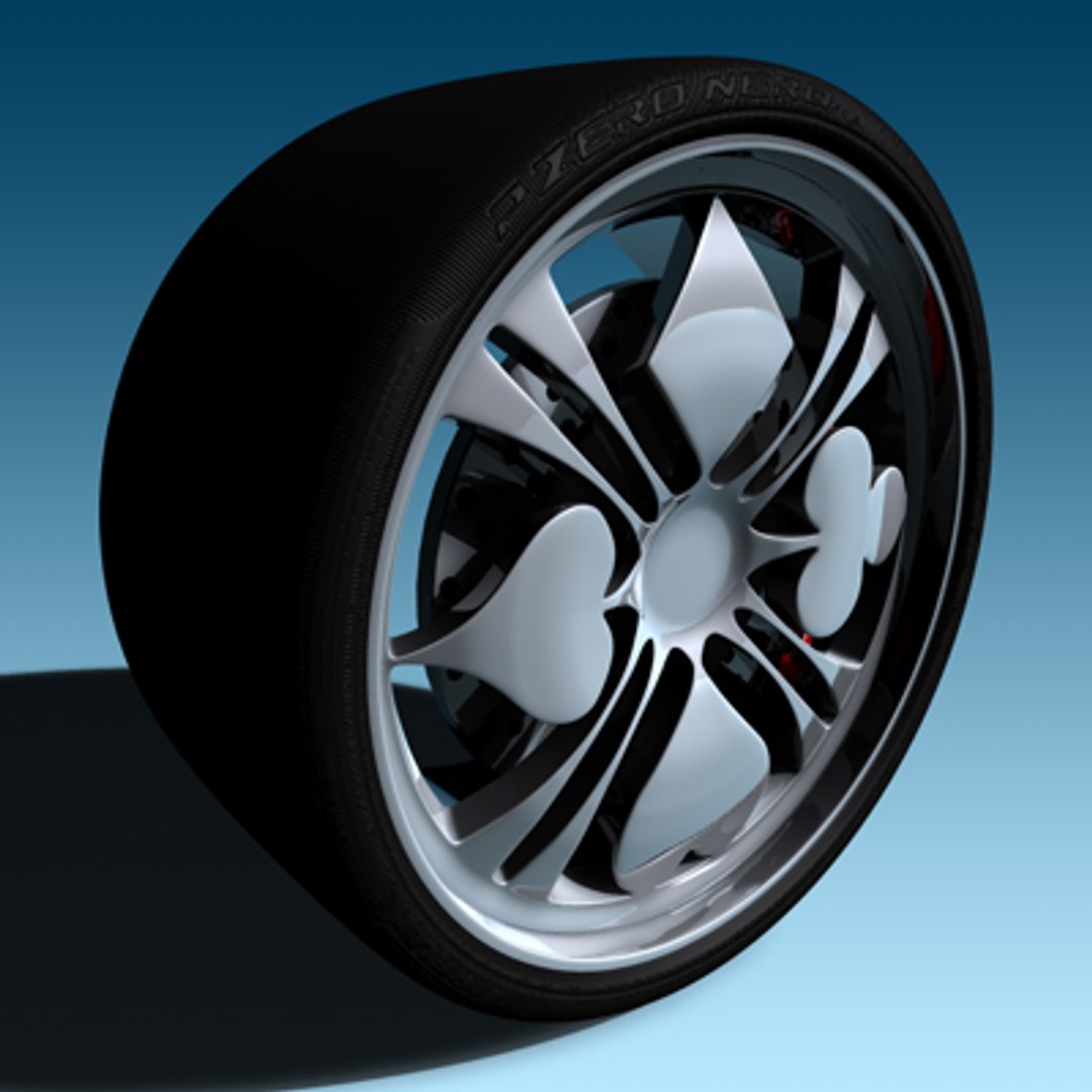 Wheel Playing Card 3d Model