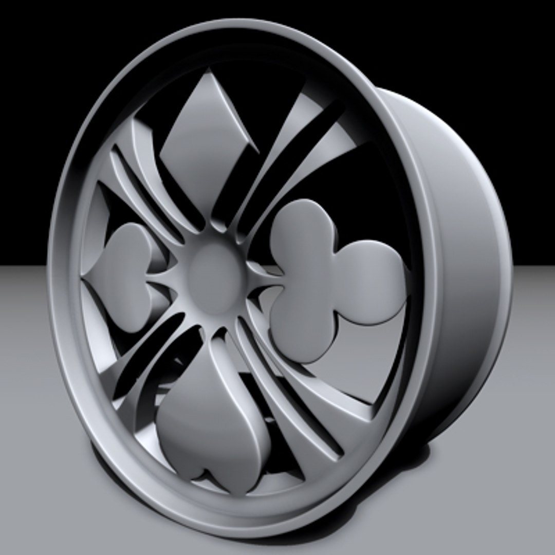 Wheel Playing Card 3d Model