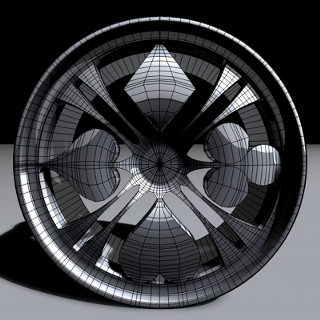 Wheel Playing Card 3d Model