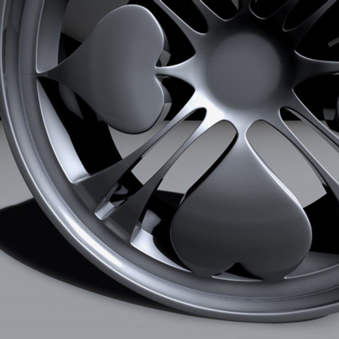Wheel Playing Card 3d Model