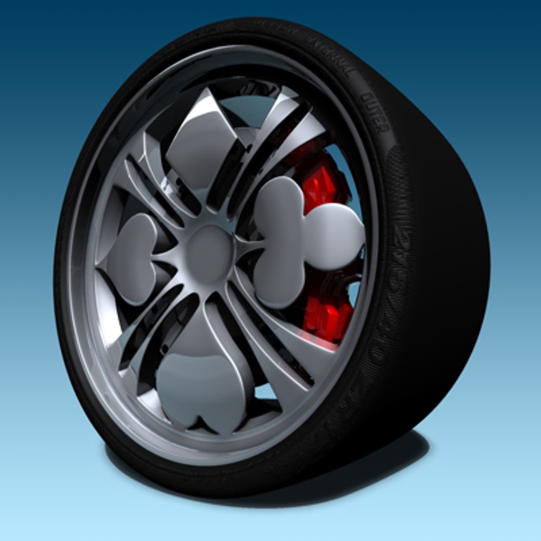 Wheel Playing Card 3d Model