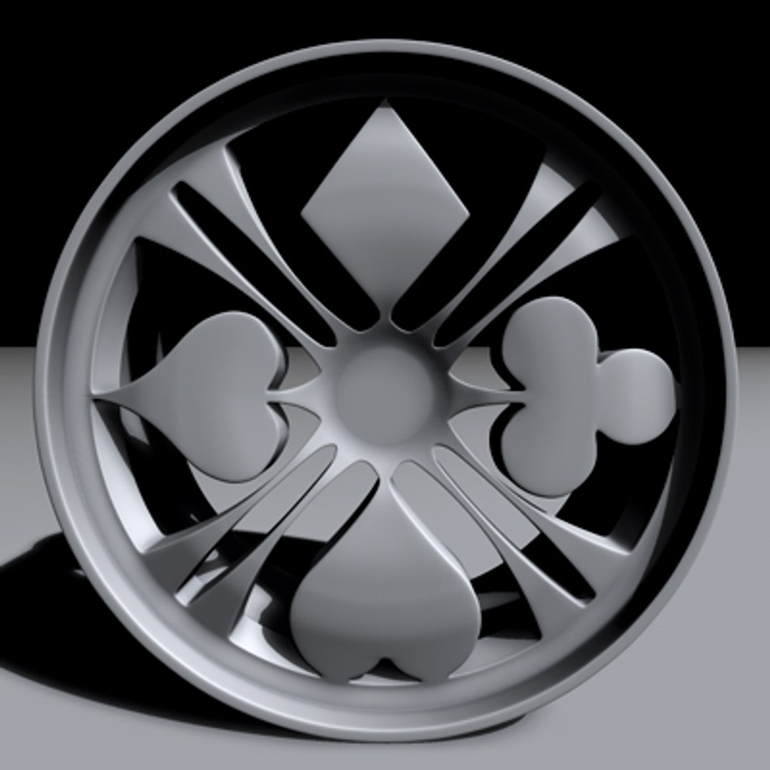 Wheel Playing Card 3d Model