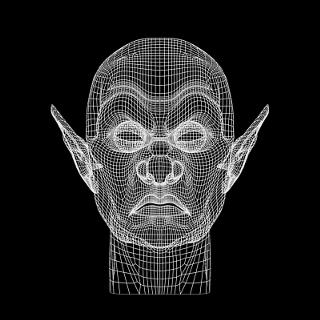 3d Ogre Orc Head