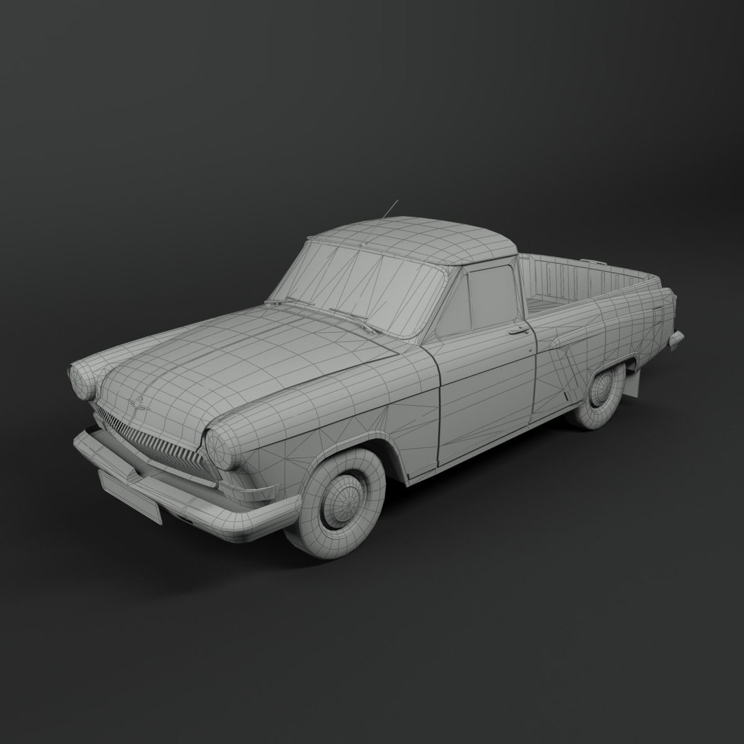 3d Model Gaz-22 Volga Pickup