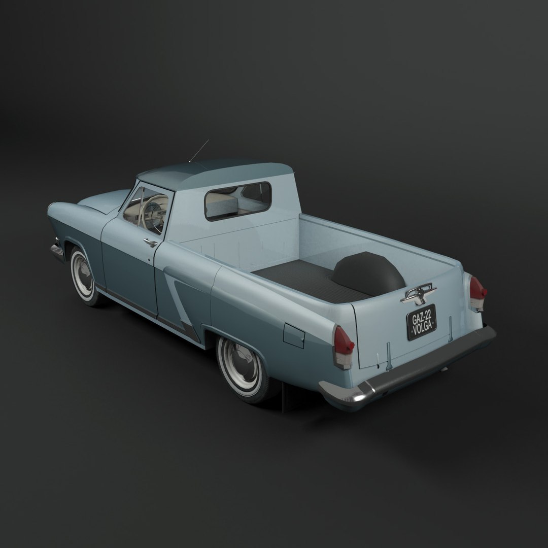 3d Model Gaz-22 Volga Pickup