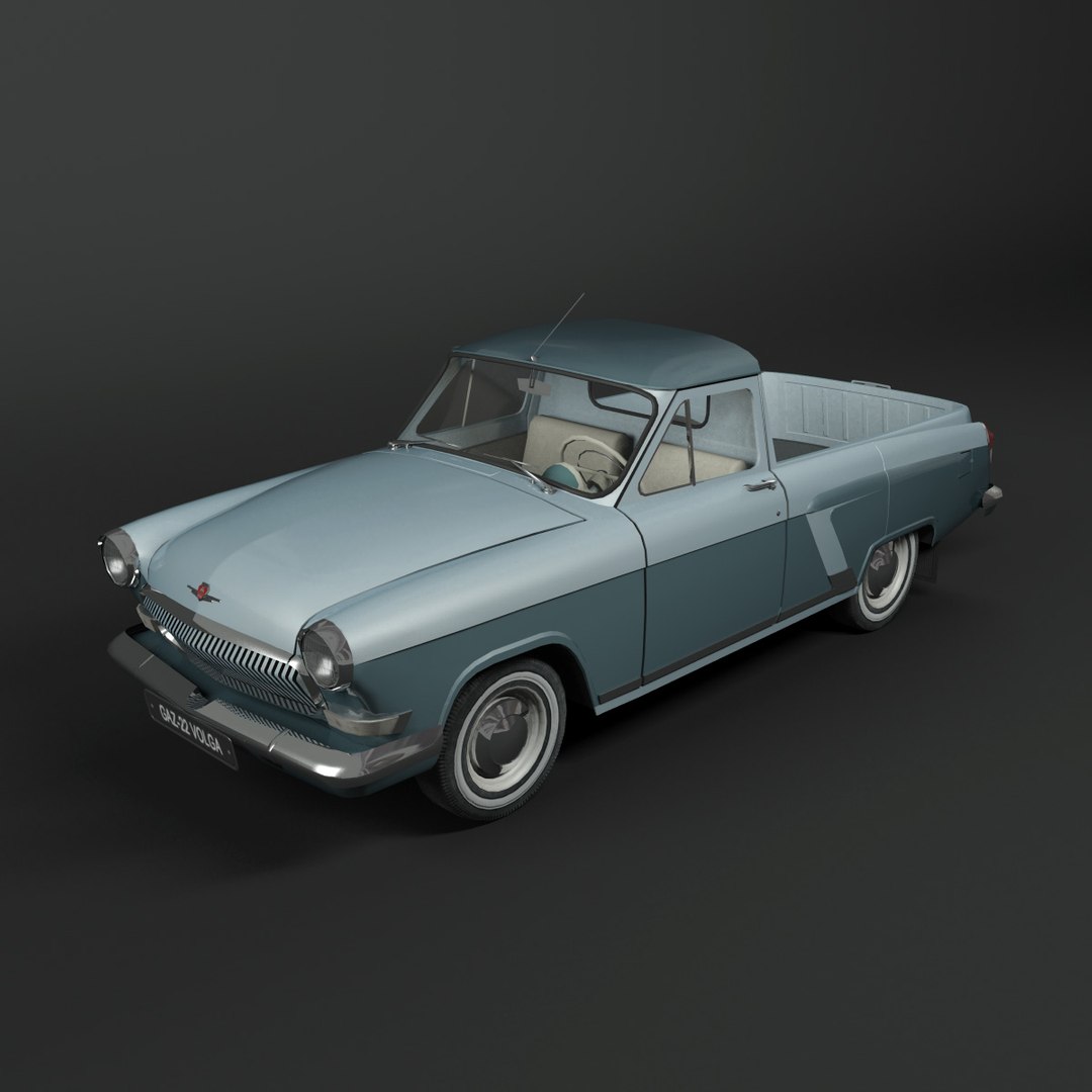 3d Model Gaz-22 Volga Pickup