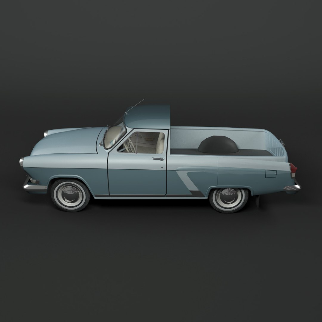 3d Model Gaz-22 Volga Pickup
