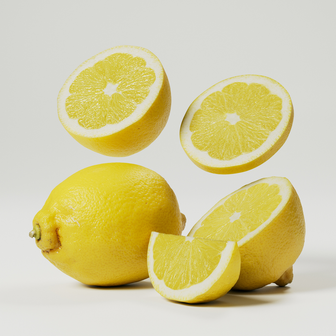 lemon texture 3d