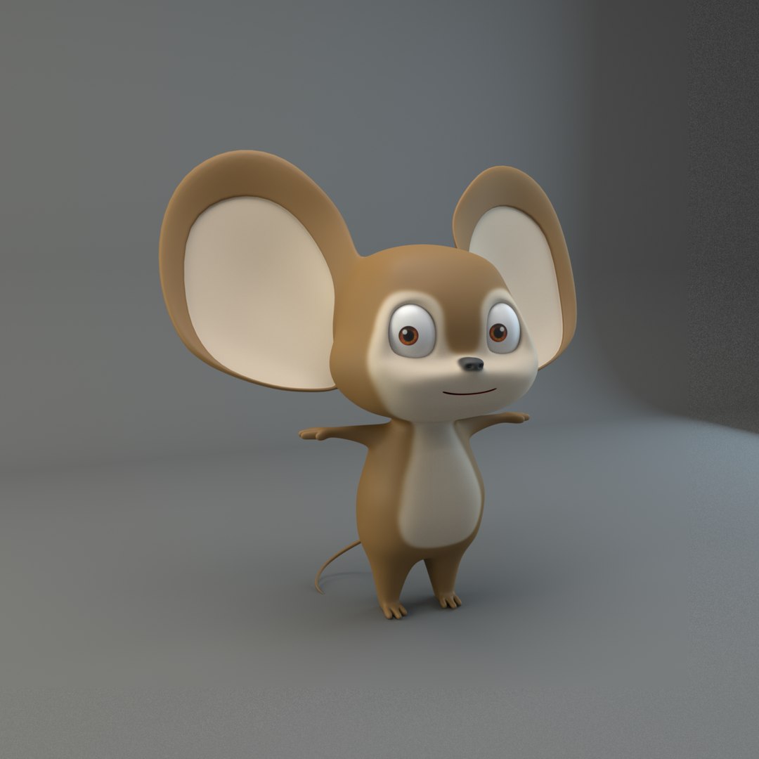 Cartoon Mouse 3D Model - TurboSquid 1205986