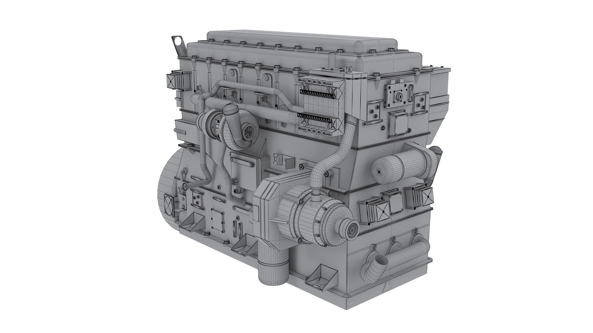Tractor Engine 3D Model - TurboSquid 2257891