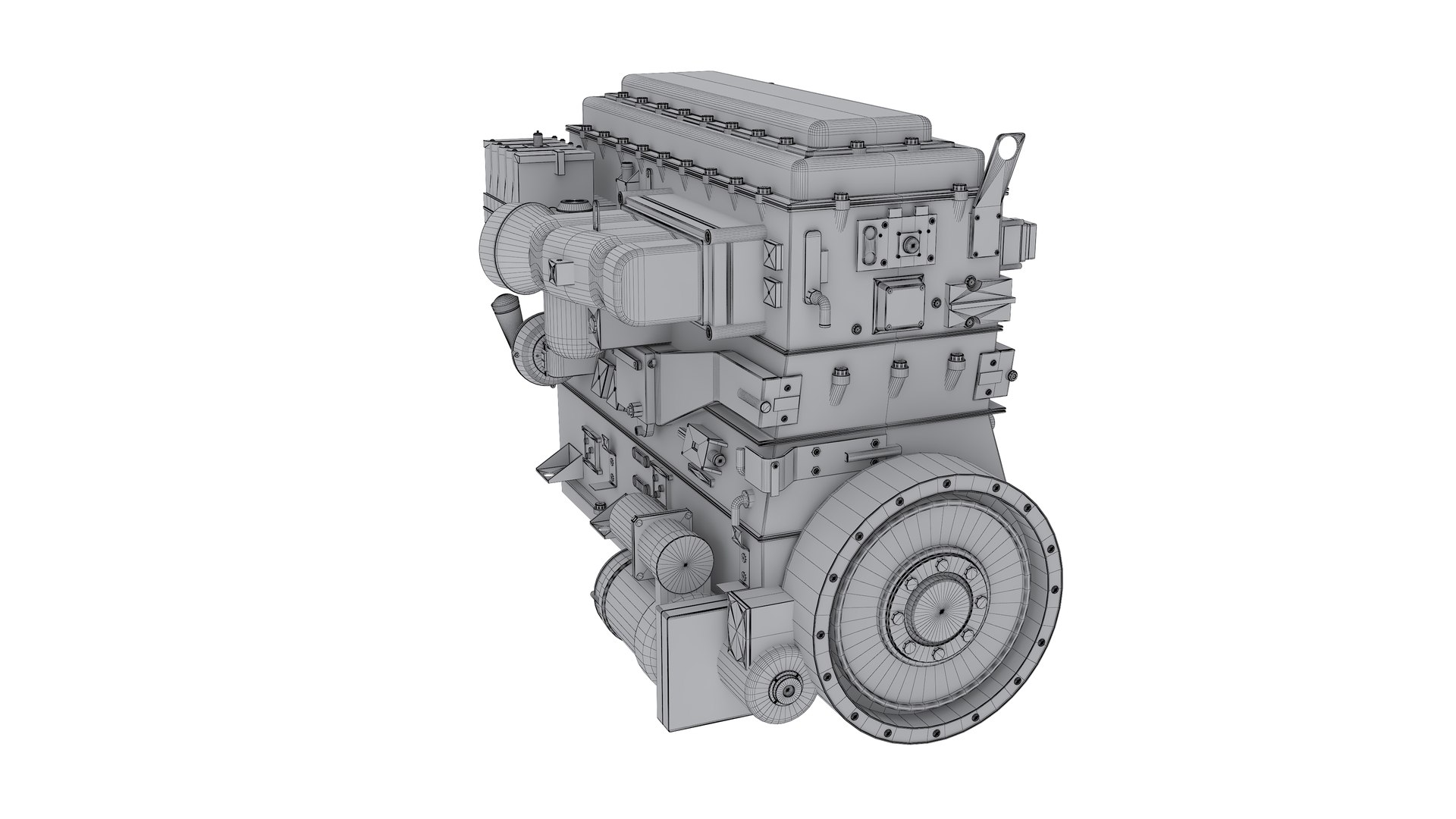Tractor Engine 3D Model - TurboSquid 2257891
