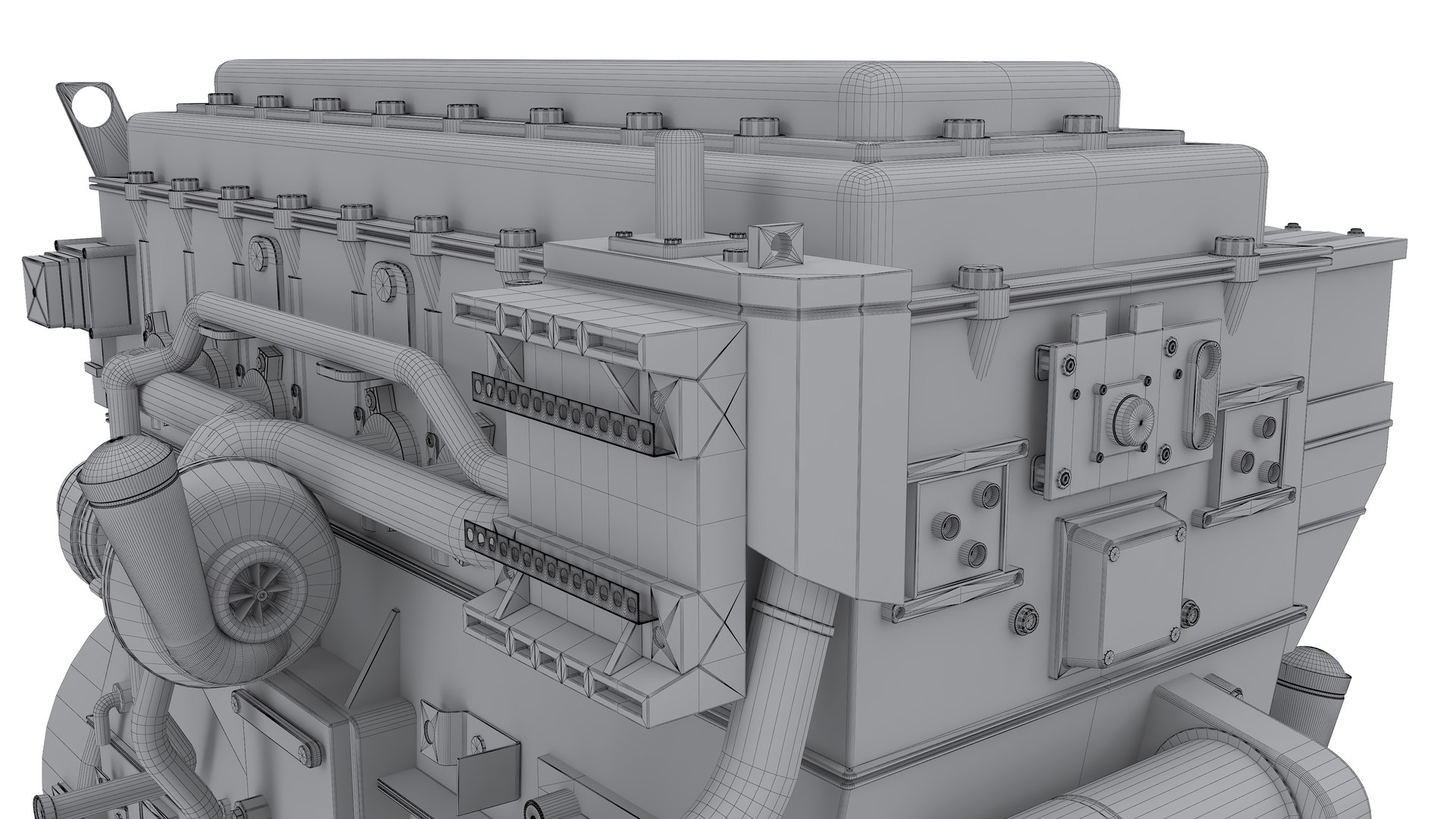 Tractor Engine 3D Model - TurboSquid 2257891