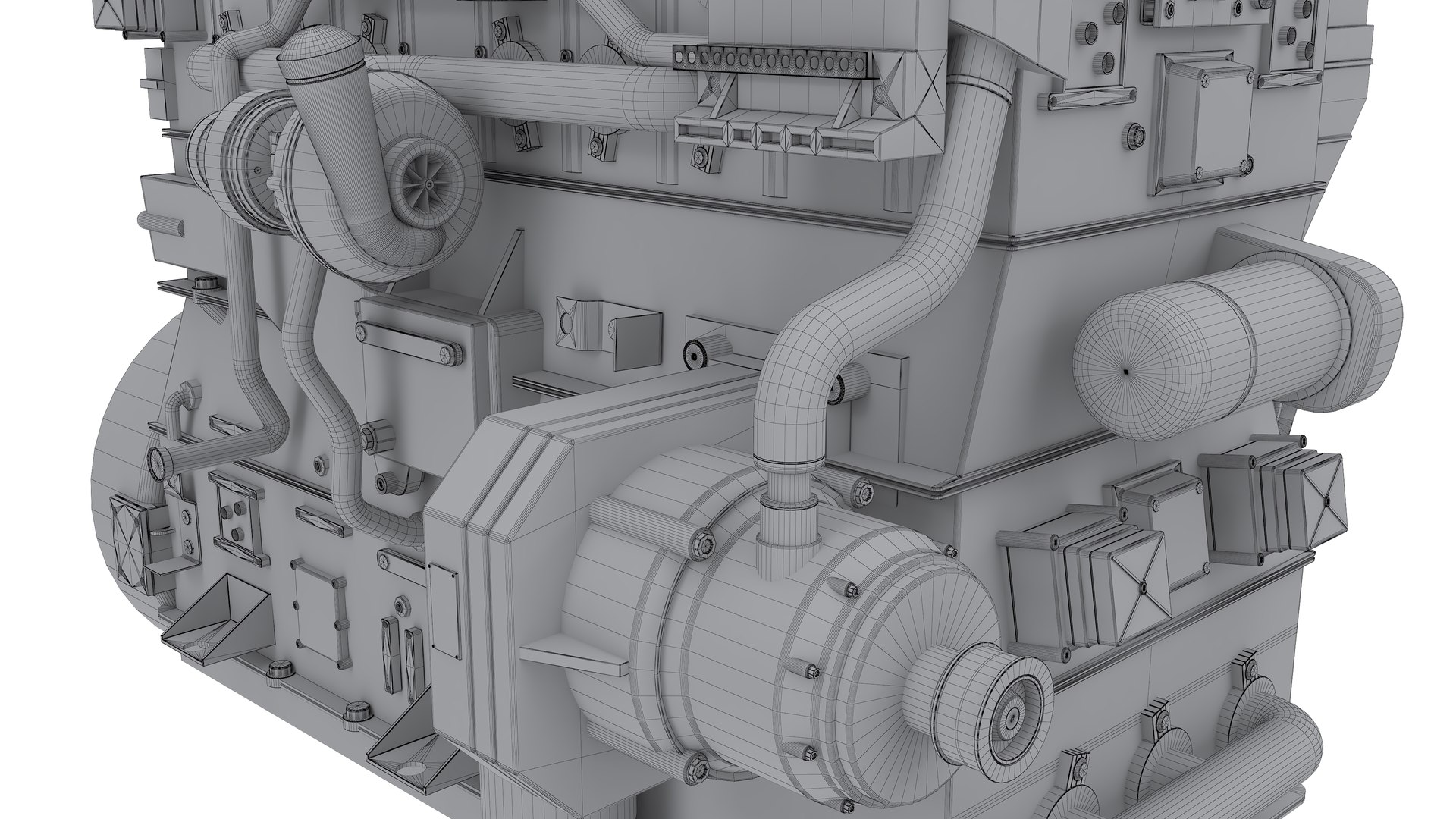 Tractor Engine 3D Model - TurboSquid 2257891
