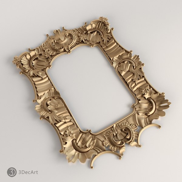 frame rococo style 3d model