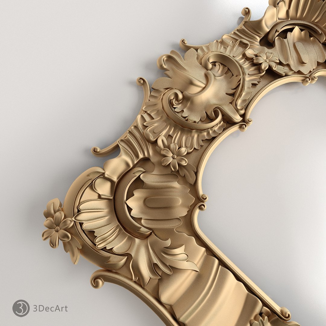 Frame Rococo Style 3d Model