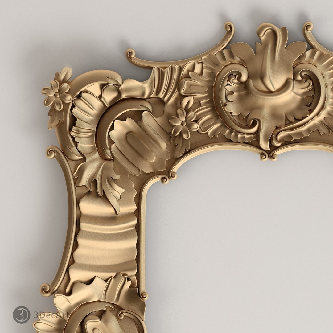 Frame Rococo Style 3d Model