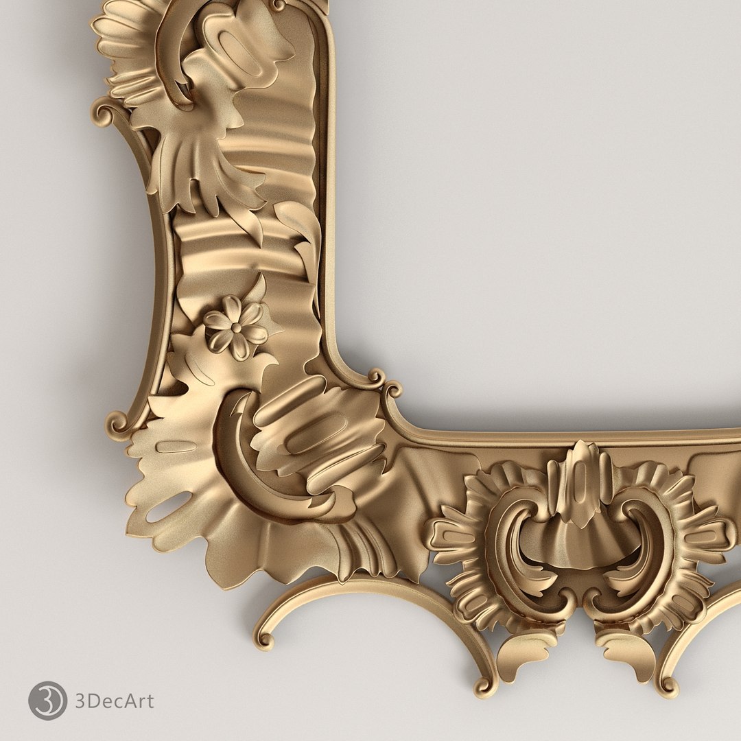 Frame Rococo Style 3d Model