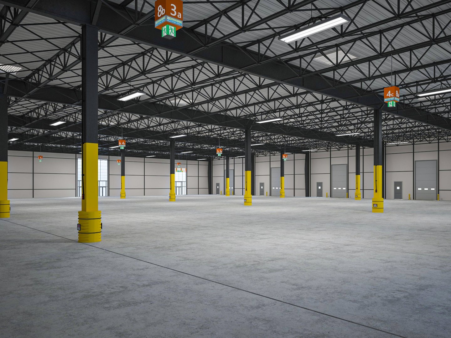 Exhibition Hall Warehouse 4 3D - TurboSquid 2074636
